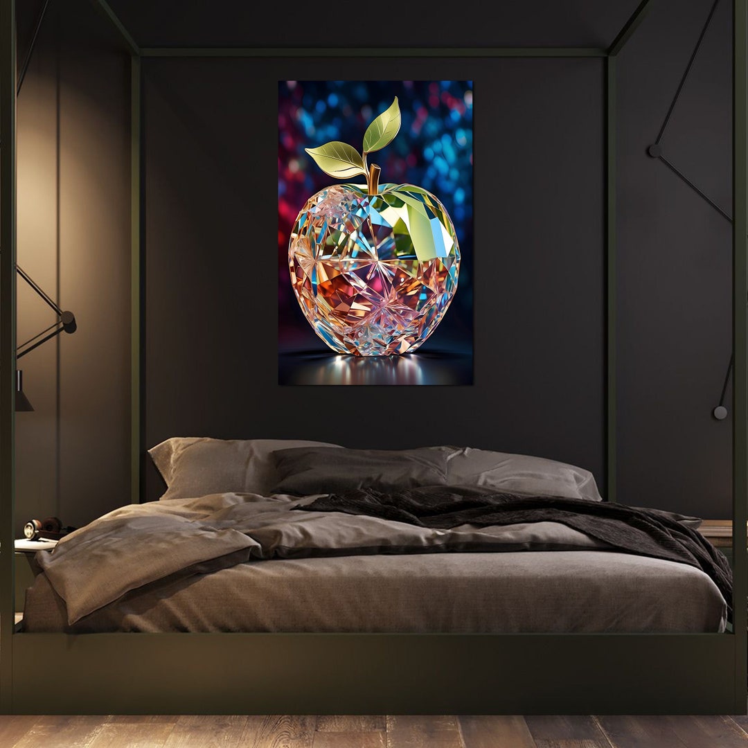 Tempered Glass Wall Art | Apple Wall Art | Panoramic Wall Decor ...
