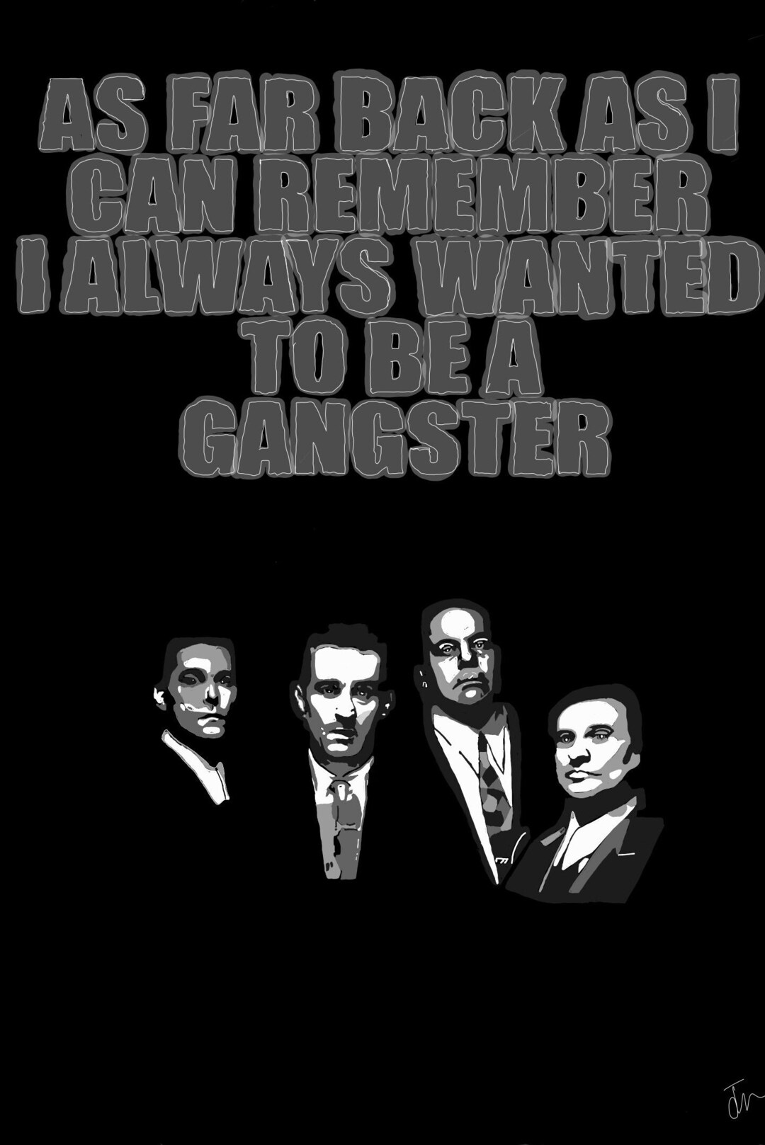 Goodfellas Silhouette Print - Etsy