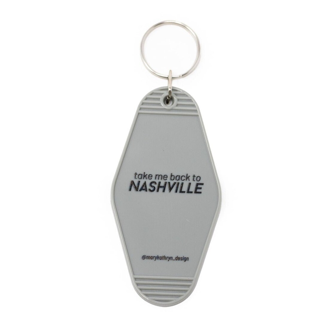 Take Me Back to Nashville Keychain grey - Etsy