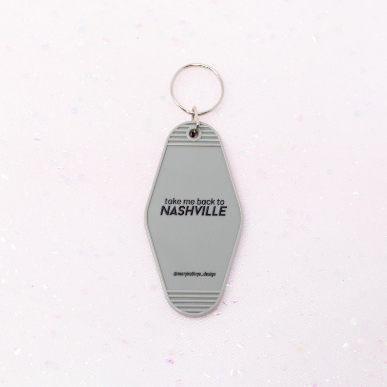 Take Me Back to Nashville Keychain grey - Etsy