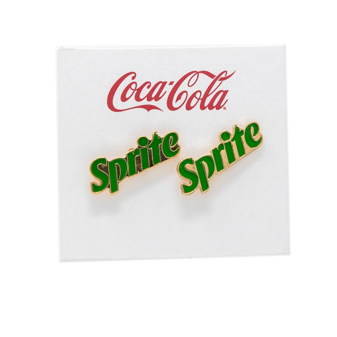 Coca-cola® Sprite Logo Script Stud Earrings - Etsy