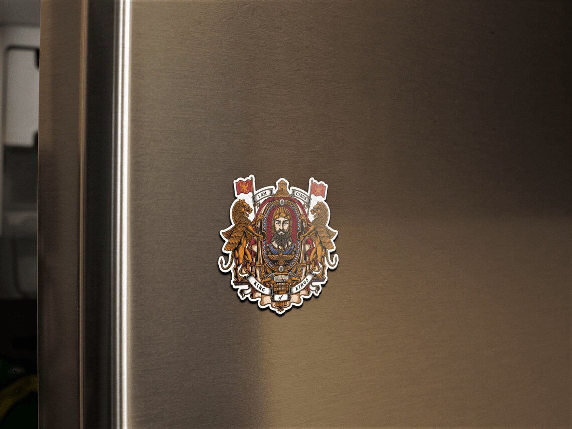 I AM CYRUS Coat of Arms Magnet, Persian Magnet, Cyrus the Great Magnet ...