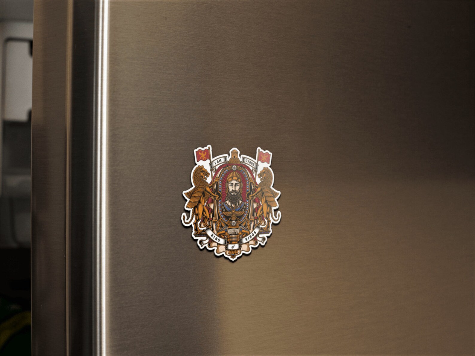 I AM CYRUS Coat of Arms Magnet, Persian Magnet, Cyrus the Great Magnet ...