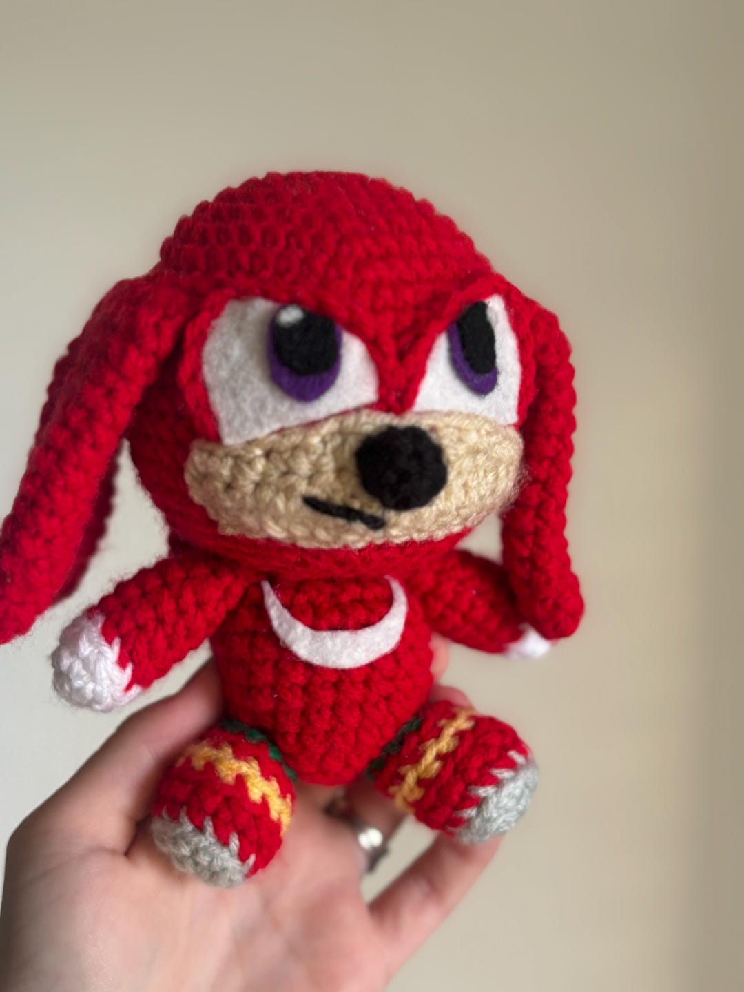 Knuckles-inspired Crocheted Plush - Etsy