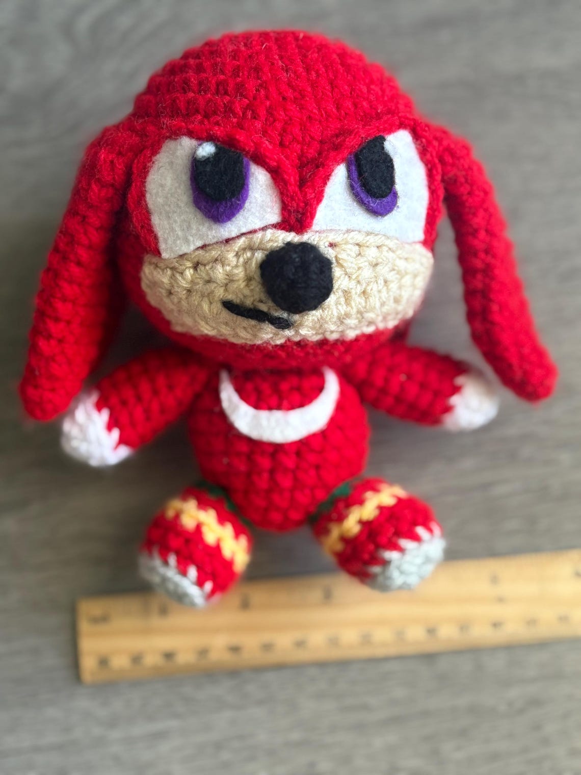 Knuckles Inspired Crocheted Plush - Etsy