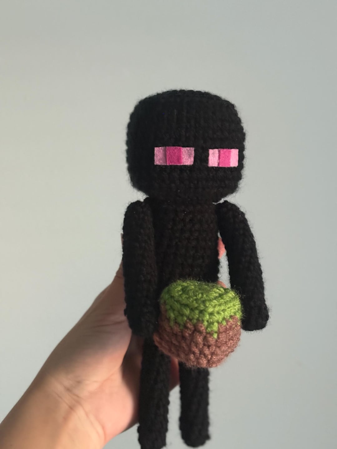 Minecraft-inspired Crochet Enderman Plush (with or Without Block) - Etsy