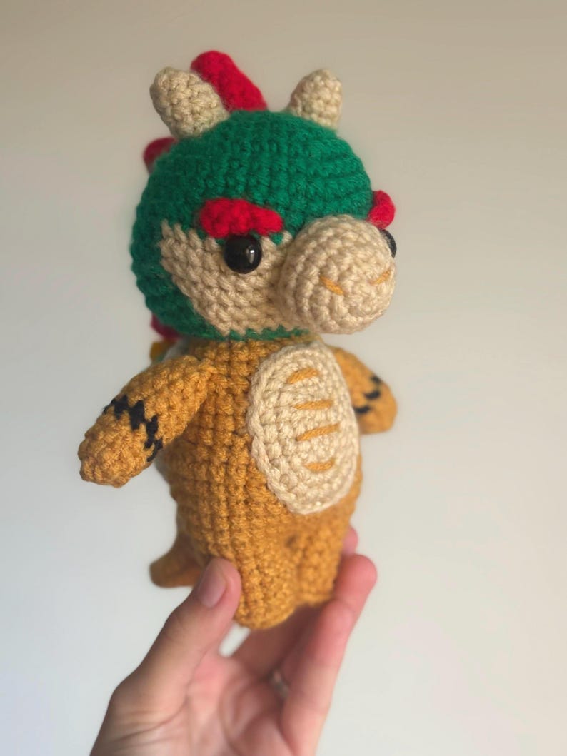 Bowser-inspired Crocheted Plush - Etsy