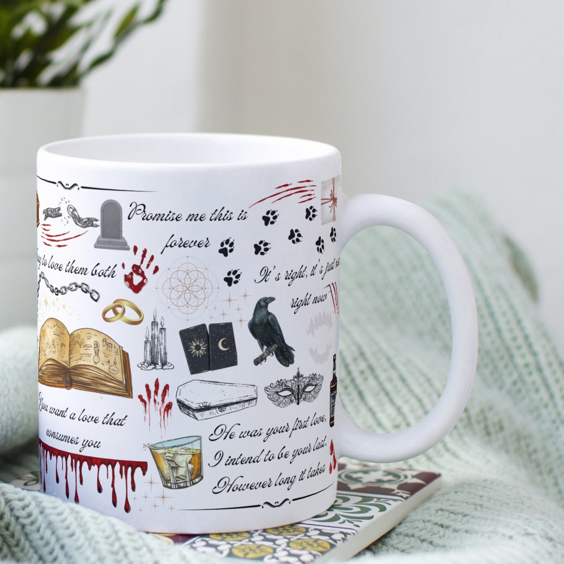 The Vampire Diaries Mug, Damon Salvatore, Stefan Salvatore, Vampire ...