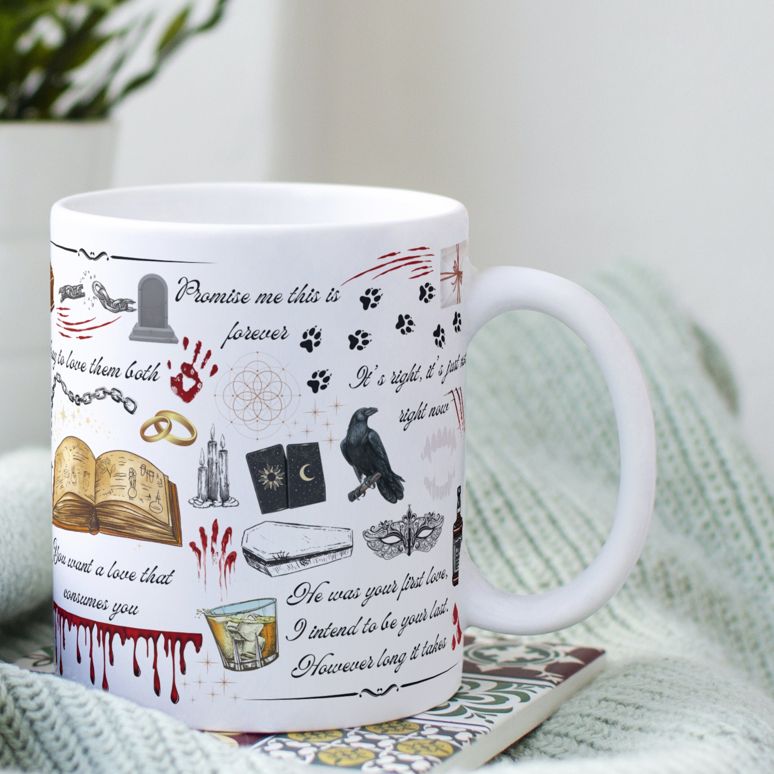 The Vampire Diaries Mug, Damon Salvatore, Stefan Salvatore, Vampire ...