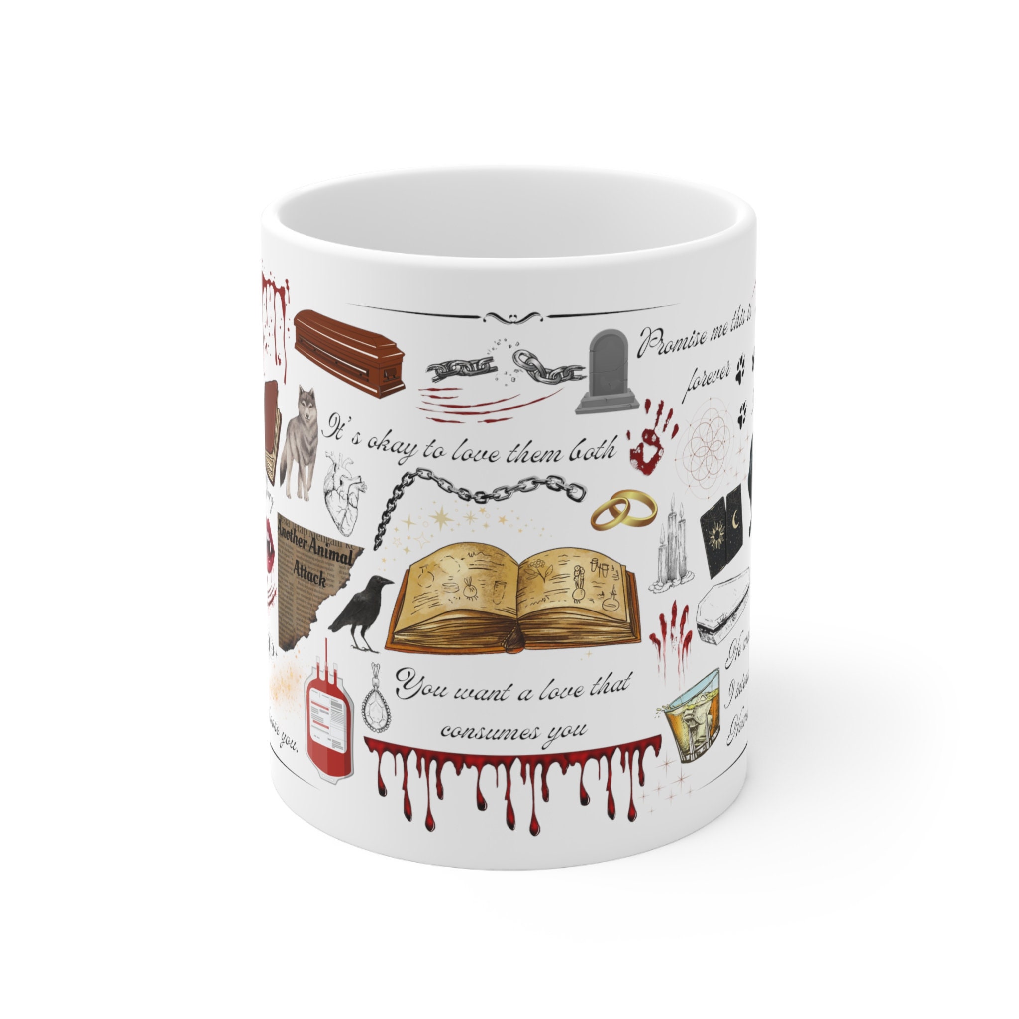 The Vampire Diaries Mug, Damon Salvatore, Stefan Salvatore, Vampire ...