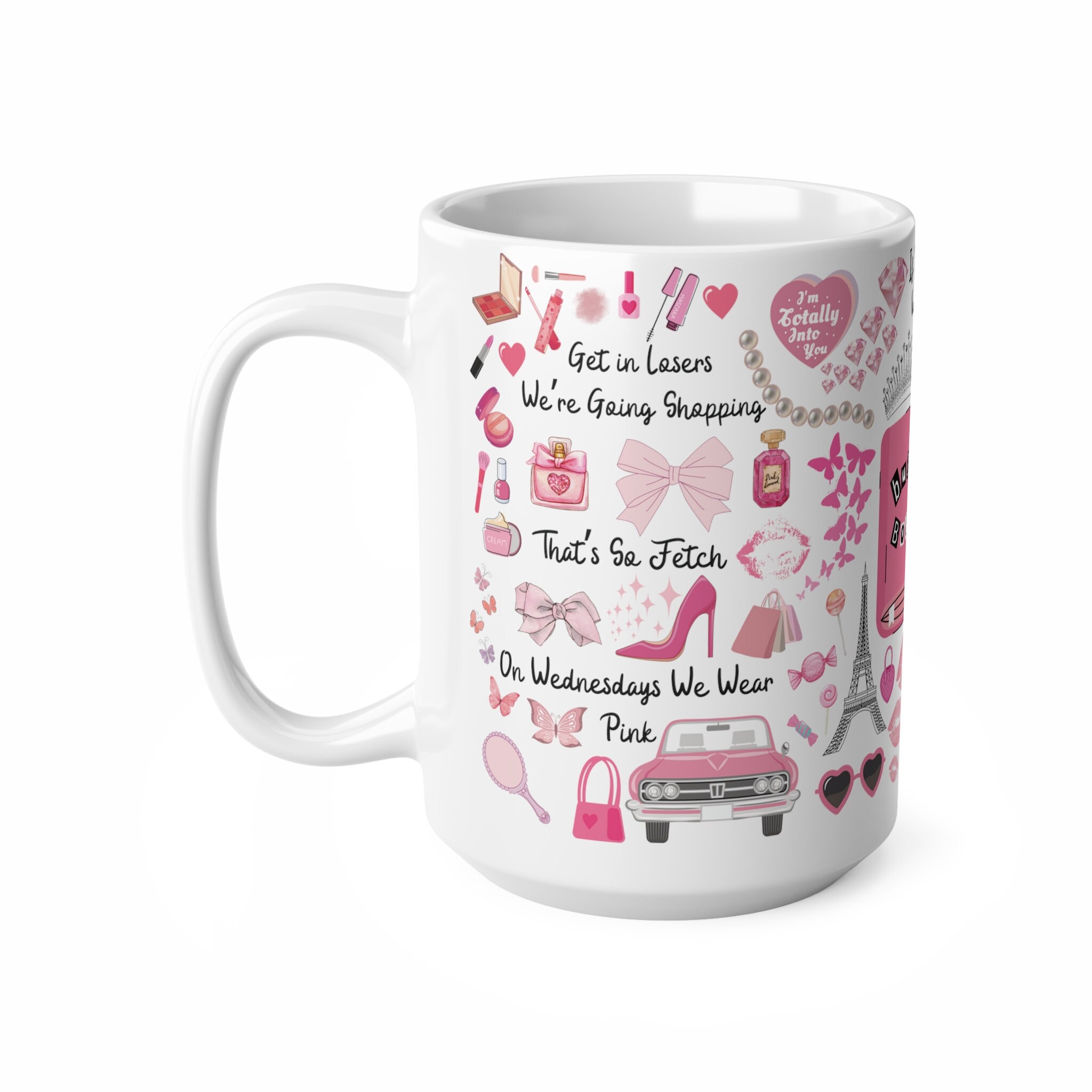 Mean Girls Mug, Mean Girls Quotes, Meangirls, Pink Mug, Best Friend ...