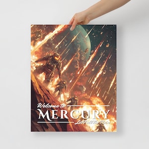 Mercury Travel Poster, Red Rising Print, Hail Reaper, Red Rising Wall ...
