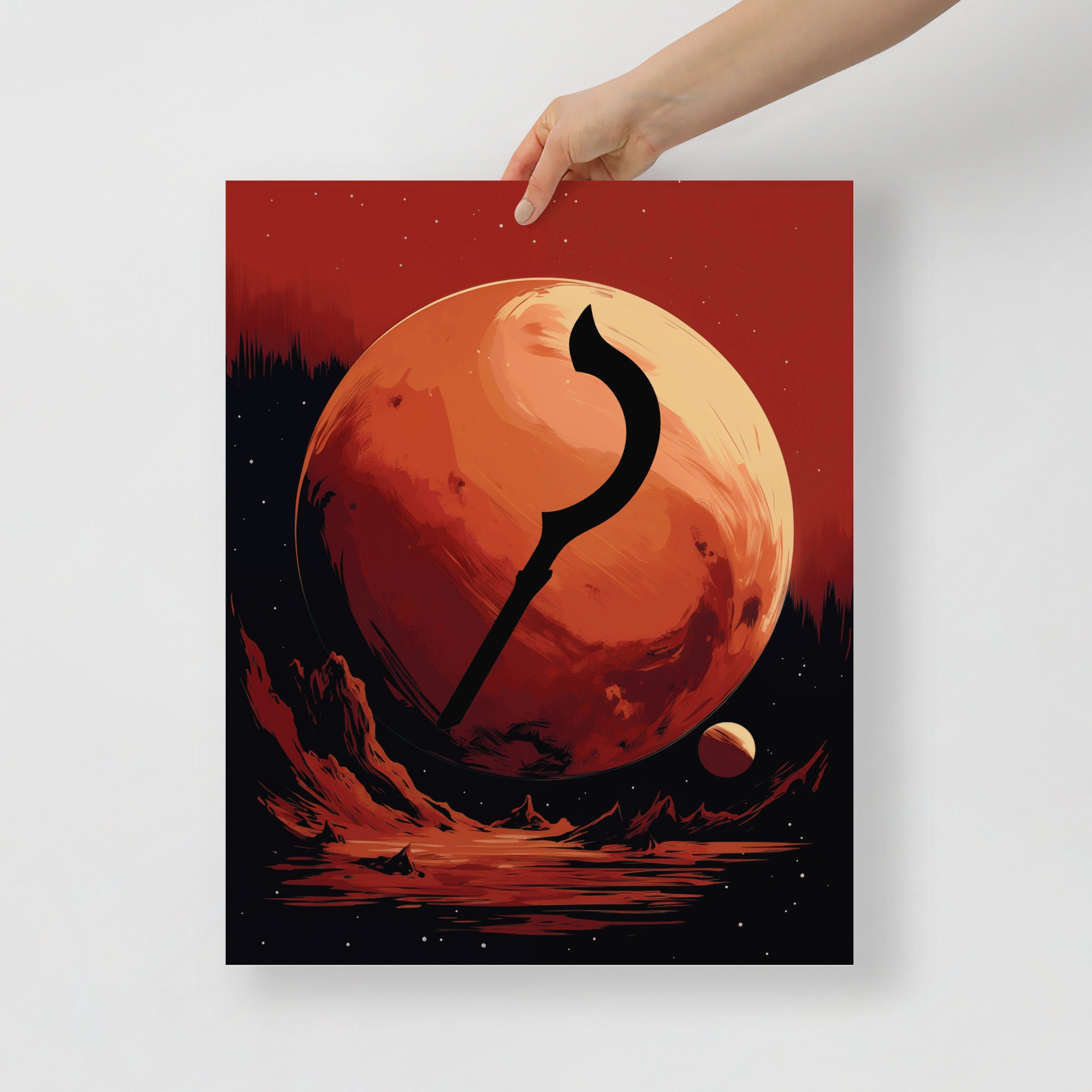 Hail Reaper Print, Red Rising Print, Red Rising Wall Art Print, Science ...