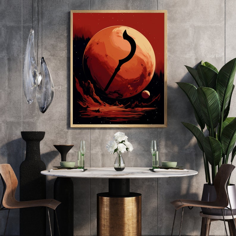 Hail Reaper Print, Red Rising Print, Red Rising Wall Art Print, Science ...