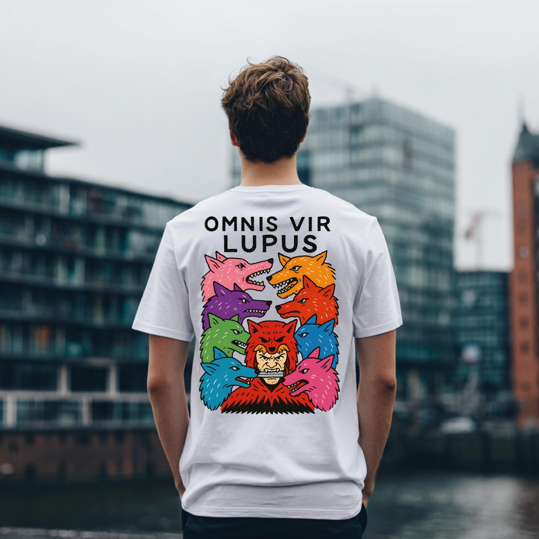 Red Rising Omnis Vir Lupus Sevro Shirt: Howlers Red Rising Shirt, Fan ...