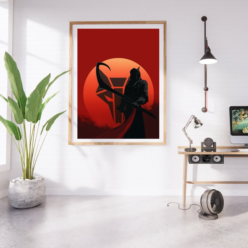 Reaper Print, Red Rising Print, Red Rising Wall Art Print, Hail Reaper ...