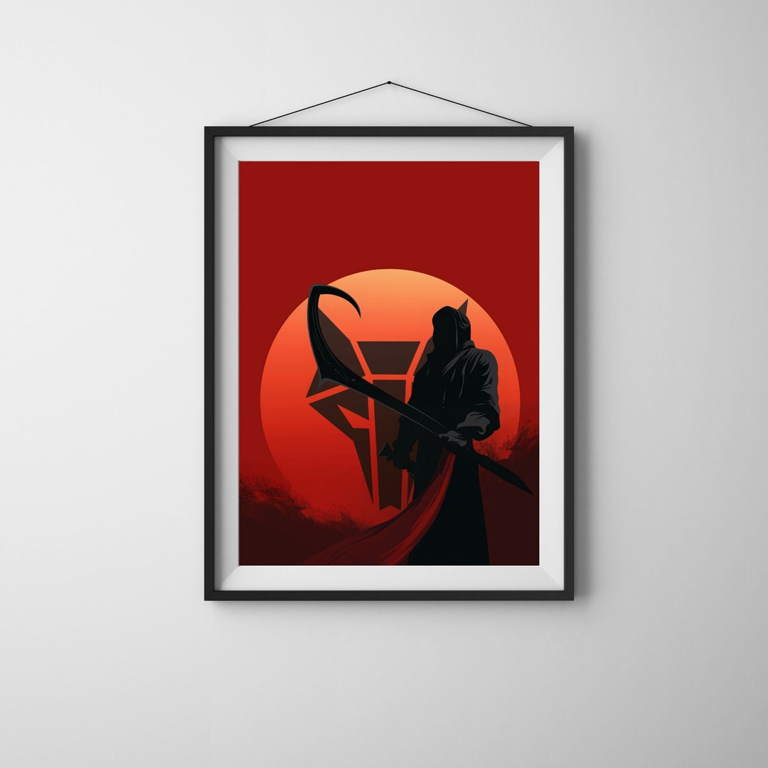 Reaper Print, Red Rising Print, Red Rising Wall Art Print, Hail Reaper ...