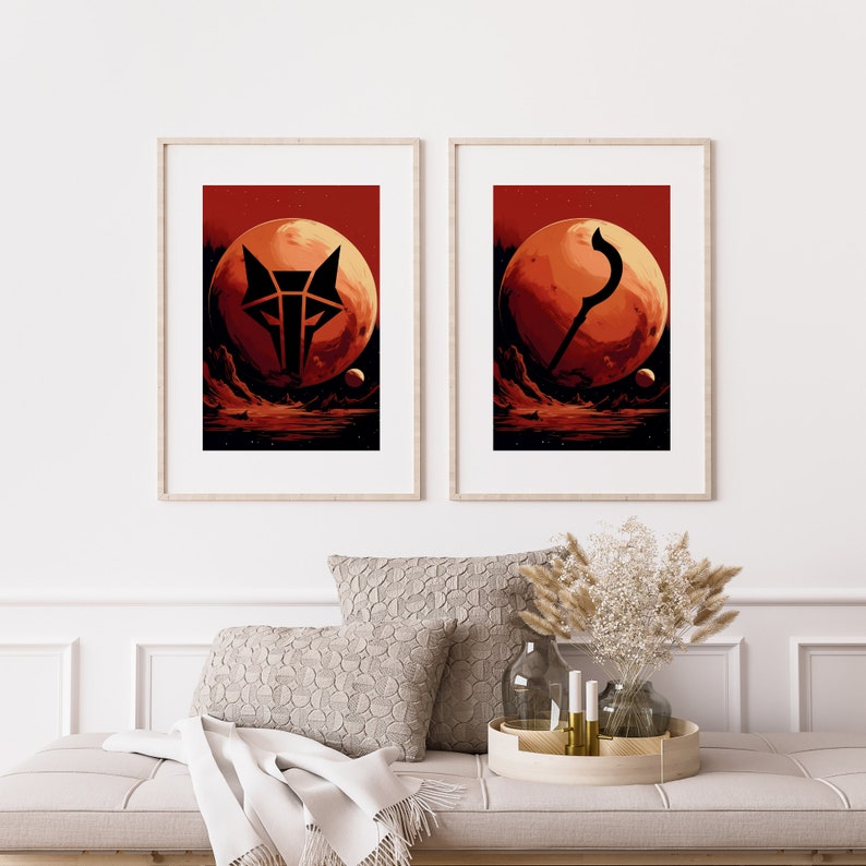 Hail Reaper Print, Red Rising Print, Red Rising Wall Art Print, Science ...