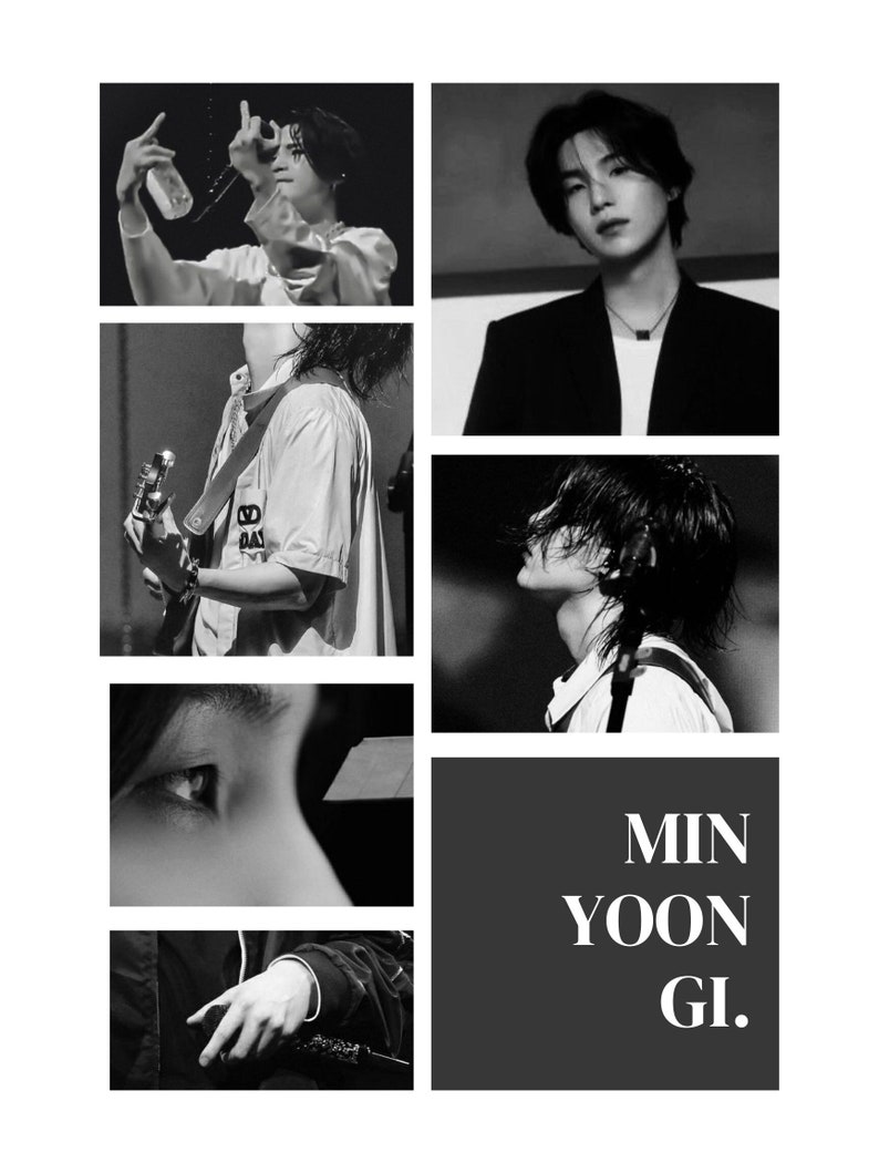 Yoongi Printable Poster - Etsy