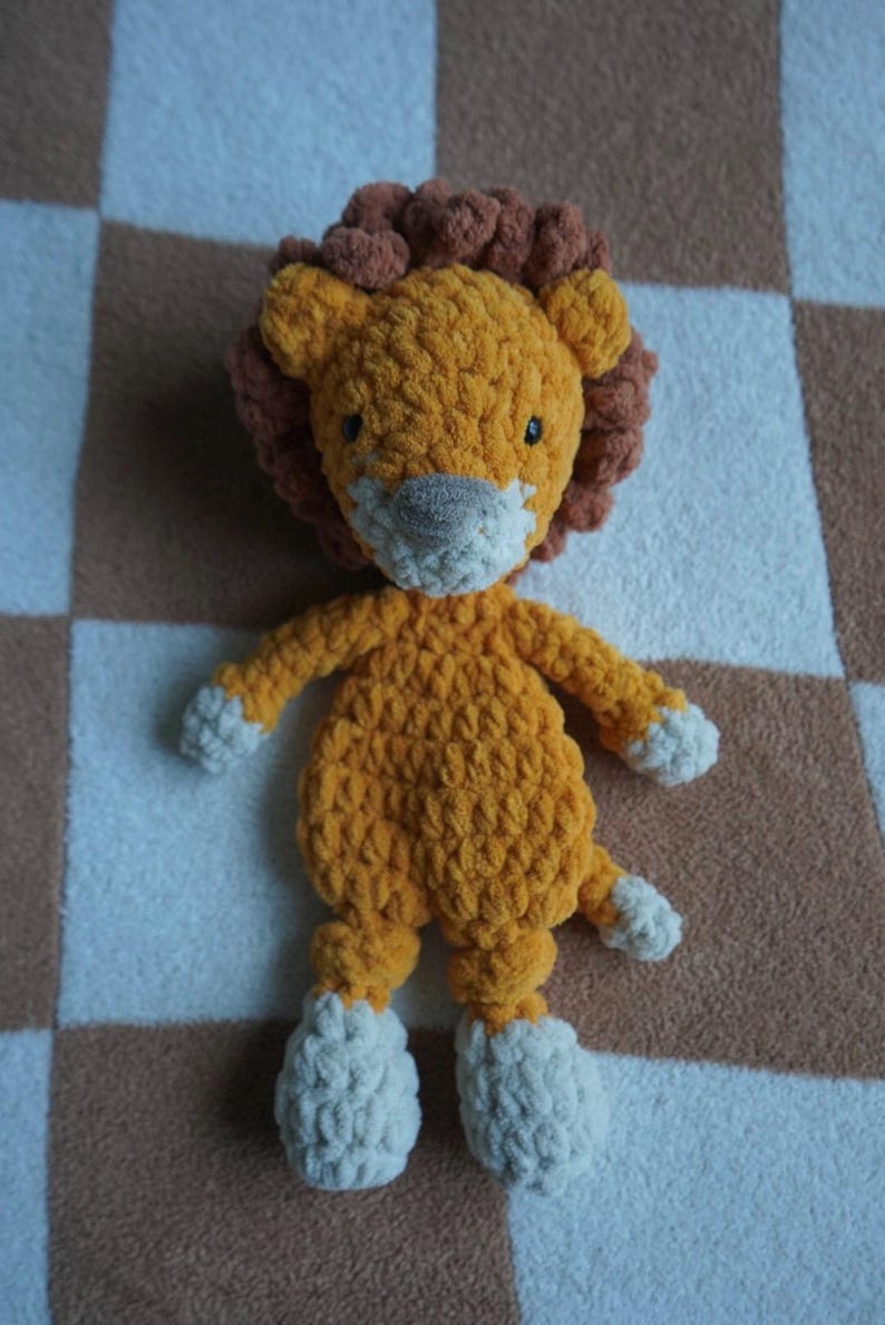 Crocheted Lion Lovey - Etsy