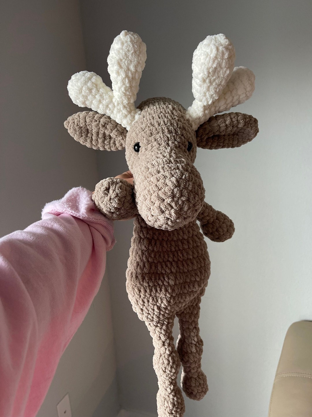 Crocheted Moose Lovey - Etsy