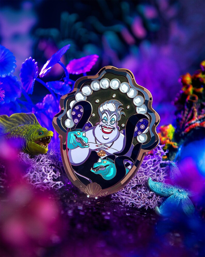 Tentacles of Treachery Ursula Disney Fantasy Pin Limited Edition 30 - Etsy