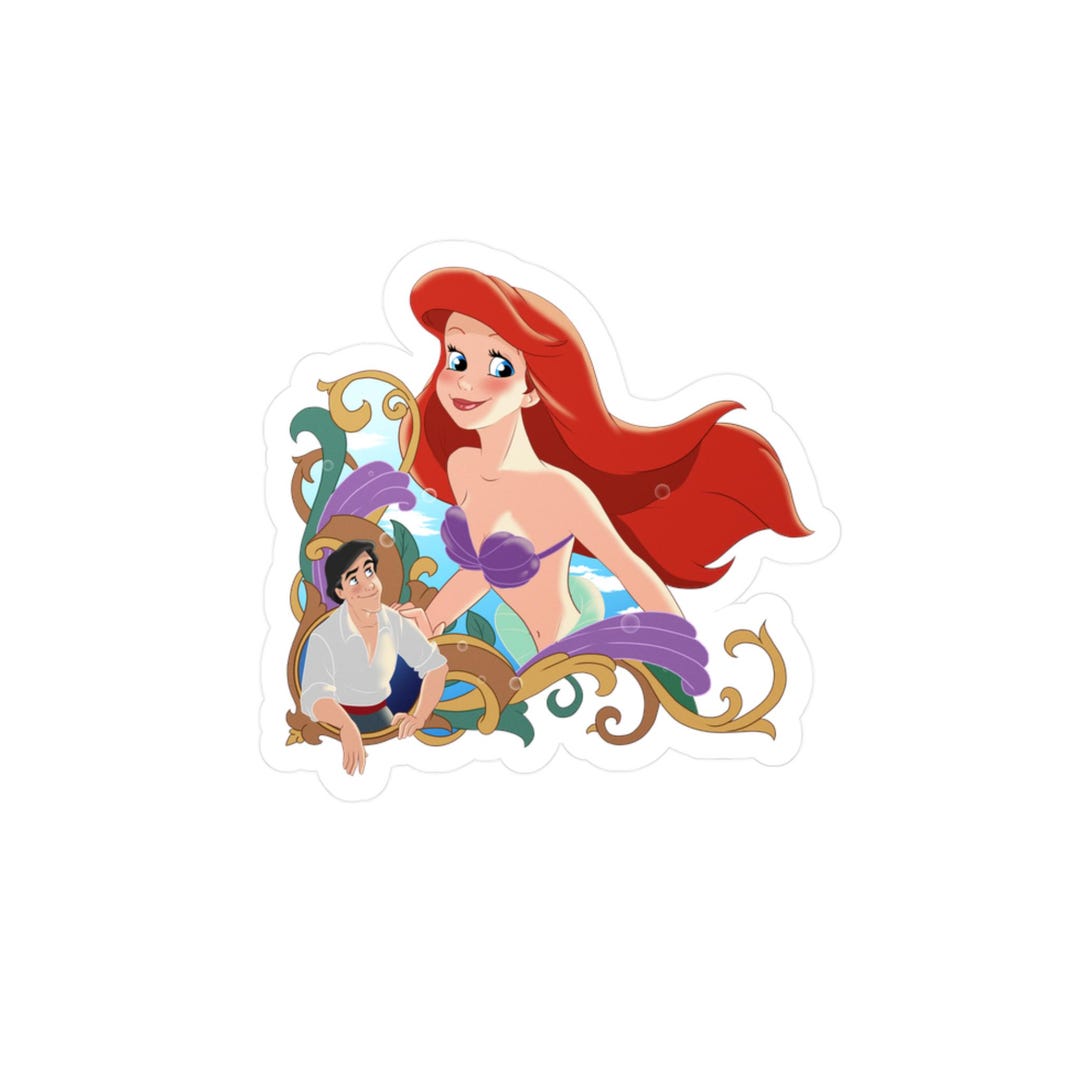 Ariel & Prince Eric - Vinyl Sticker - Etsy