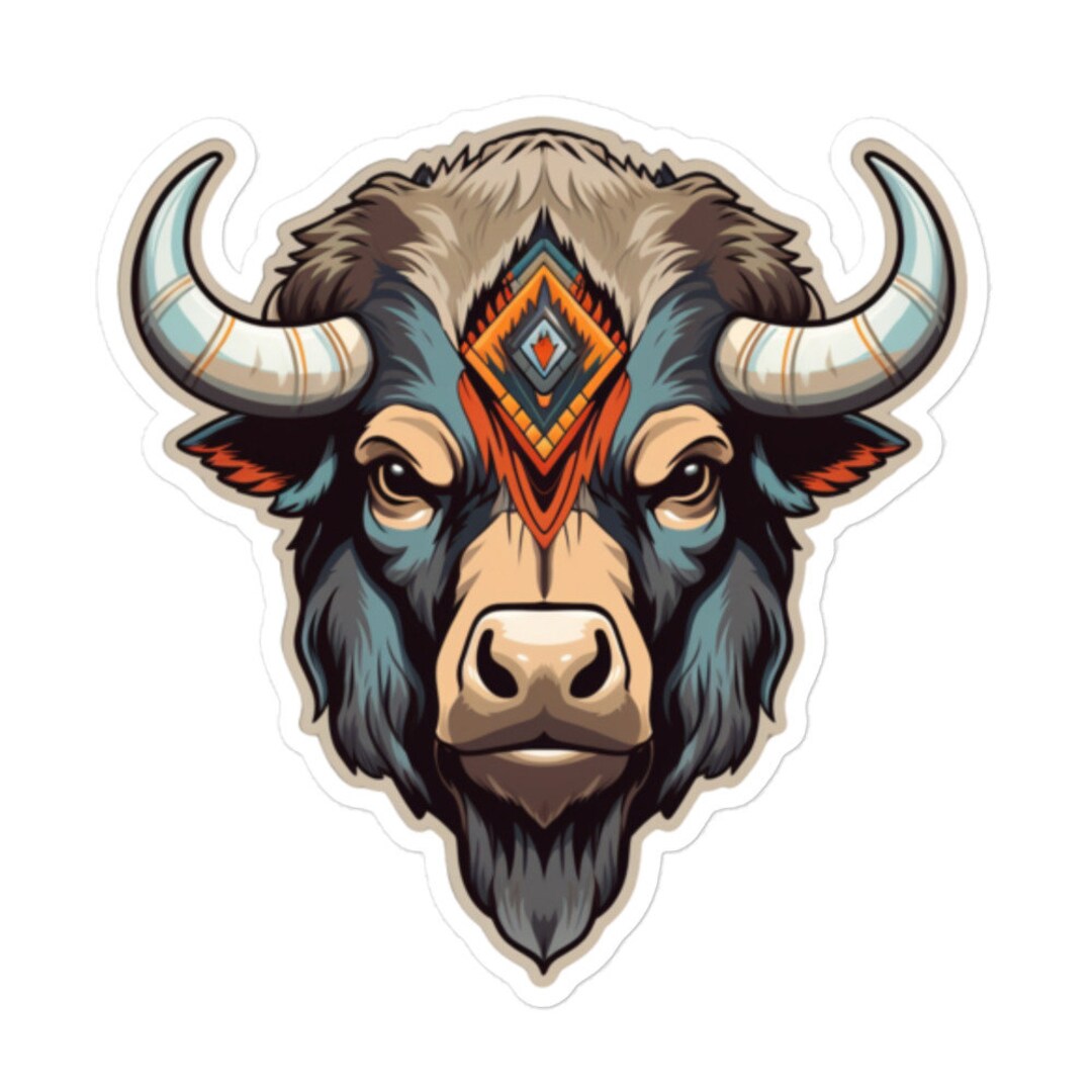 Nativedeer Bison Sticker - Etsy