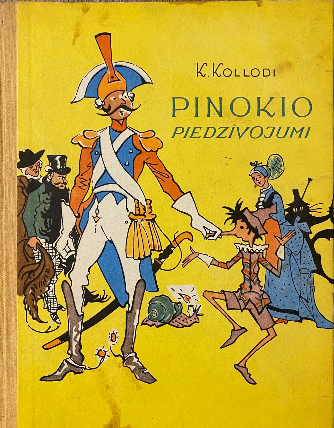 1966 Vintage Latvian Book Pinokio Piedzīvojumi Kollodi - Etsy