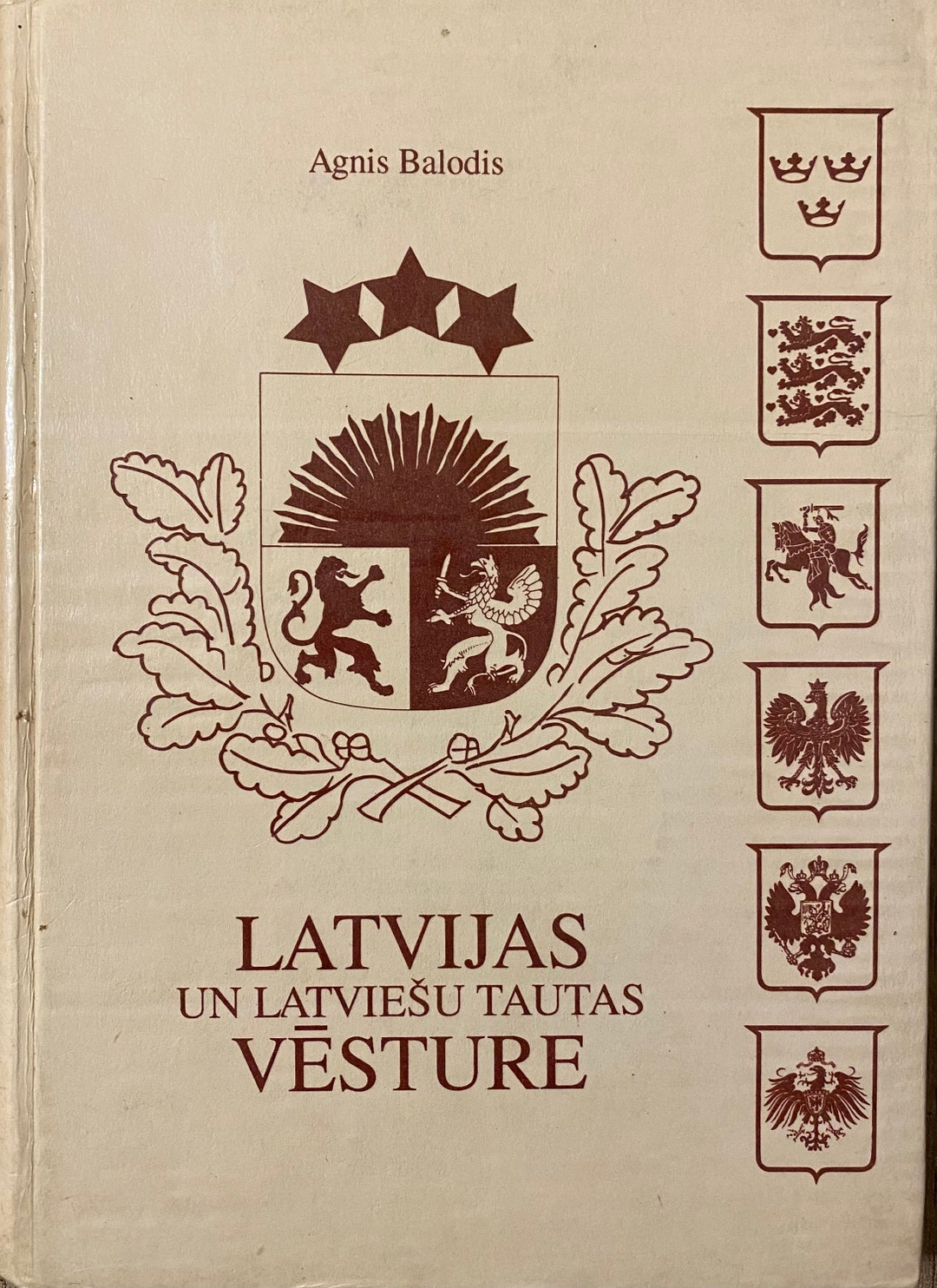 1991 Latvijas Un Latviešu Tautas Vēsture Agnis Balodis Vintage Latvian ...