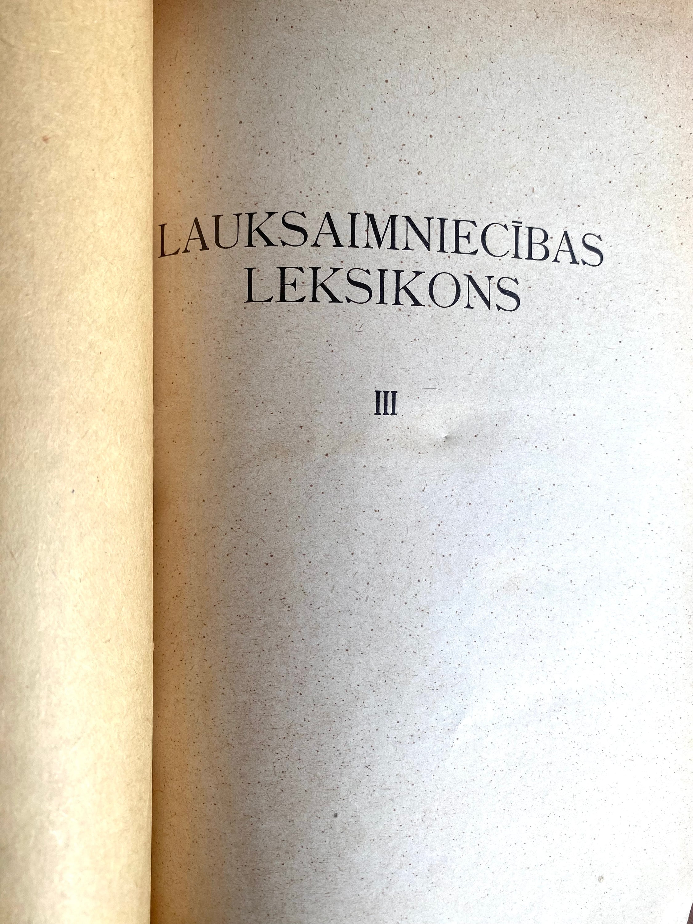 1939 Vintage Latvian Book Lauksaimniecības Leksikons III - Etsy