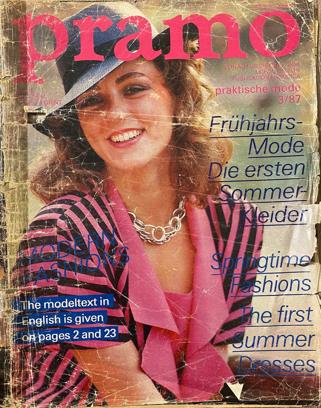 1987 Pramo Fashion Magazine Vintage German Magazine Fashion Dress ...
