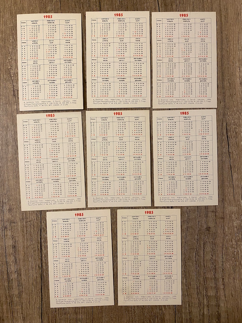 1985 8 Pcs Monuments of Science and Technology Latvian SSR Pocket ...
