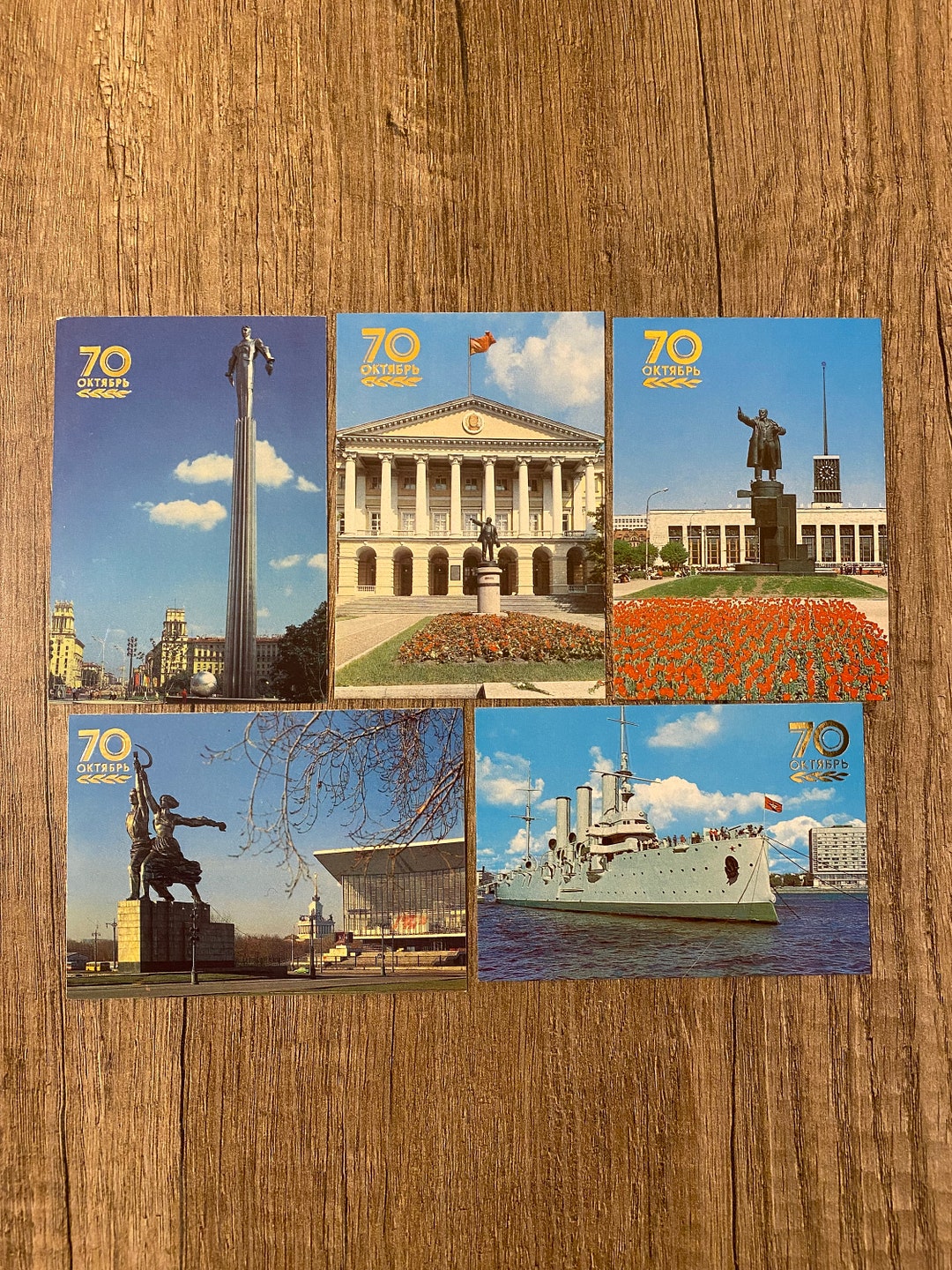 1987 5 Pcs 70 October Pocket Calendars Vintage Russian Pocket Calendar ...