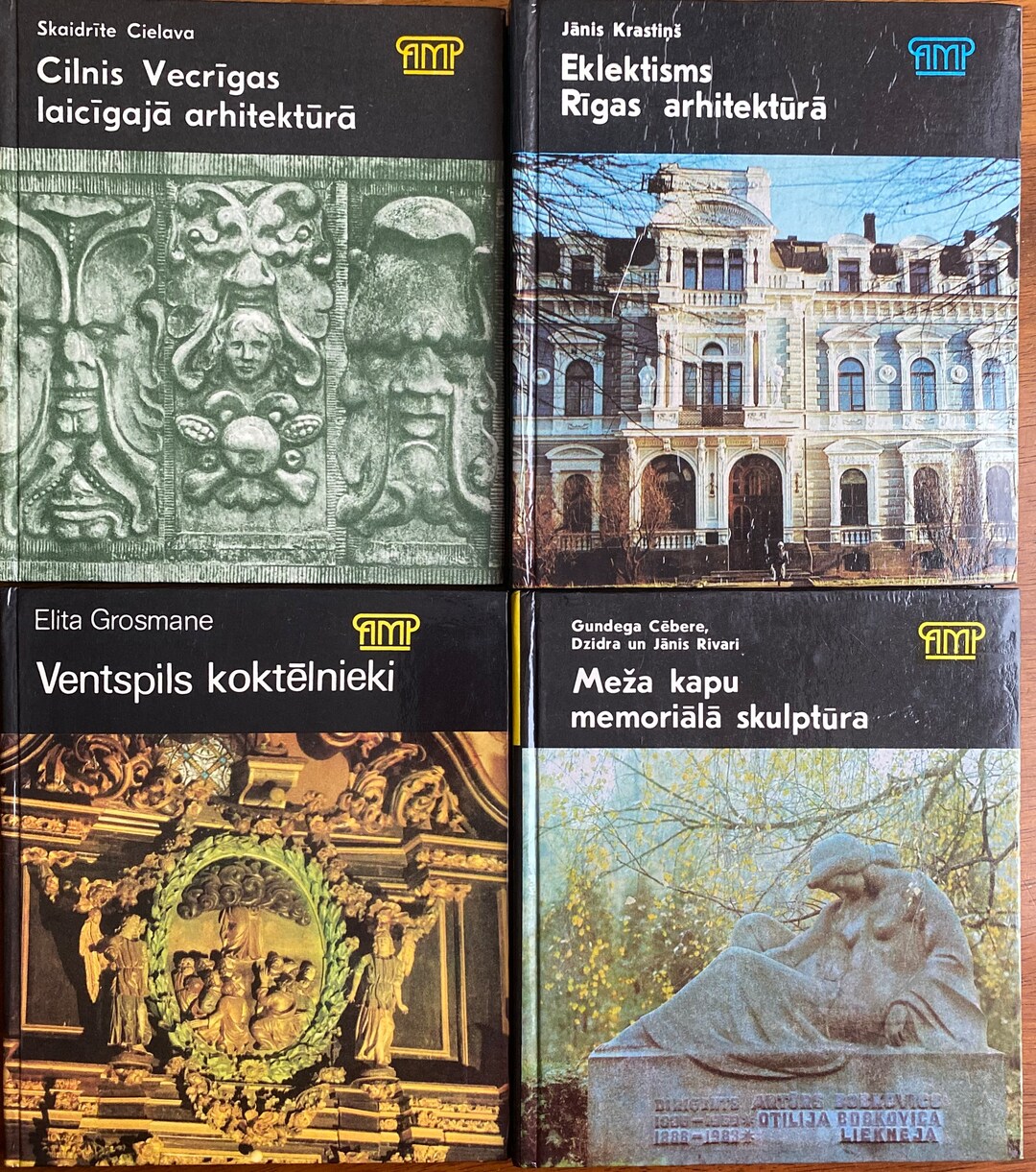 1980s Collection Series Latvijas PSR Arhitektūras Un Mākslas Pieminiekļi Vintage Latvian Book ...
