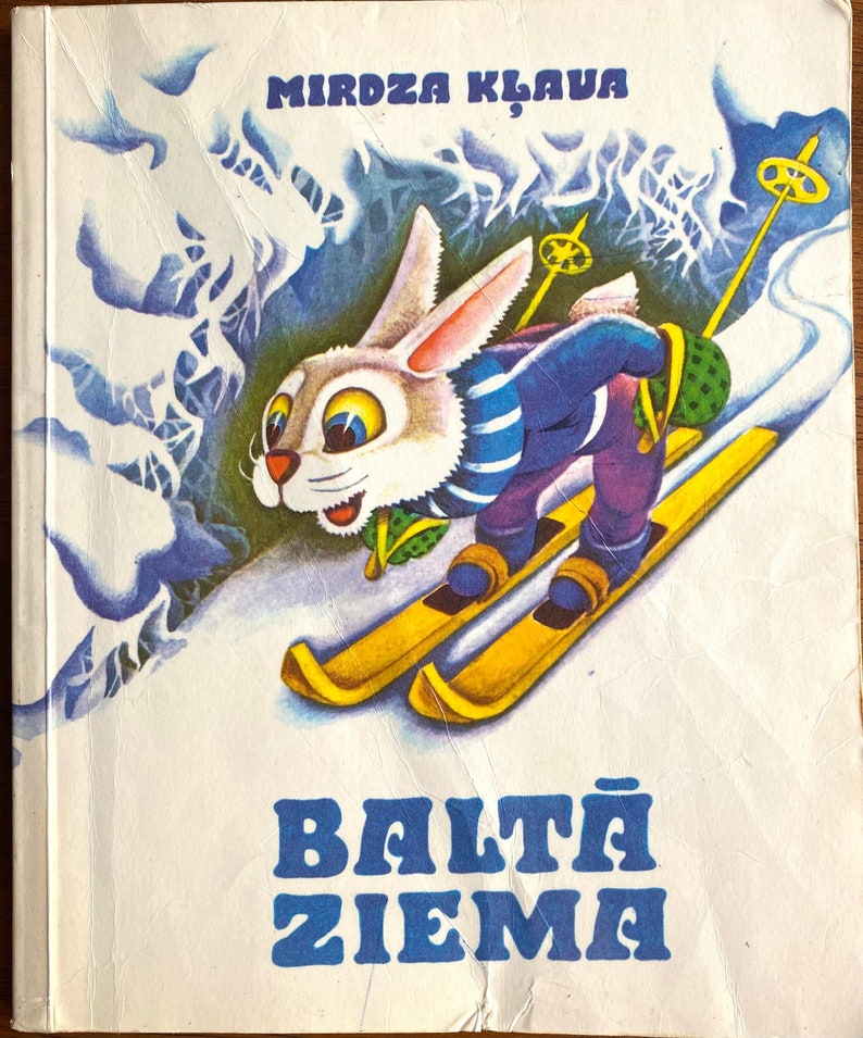 1986 Vintage Latvian Book Baltā Ziema Mirdza Kļava - Etsy