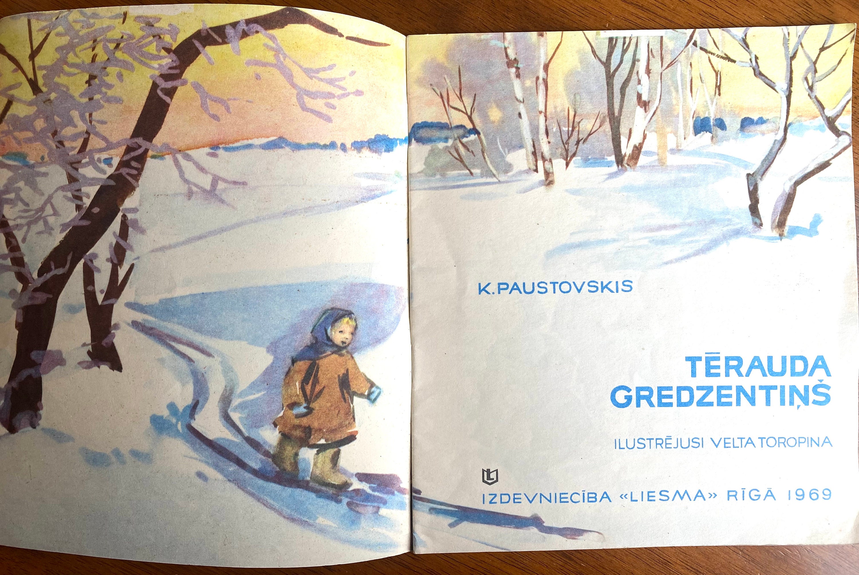 1969 Vintage Latvian Book Tērauda Gredzentiņš K. Paustovskis - Etsy
