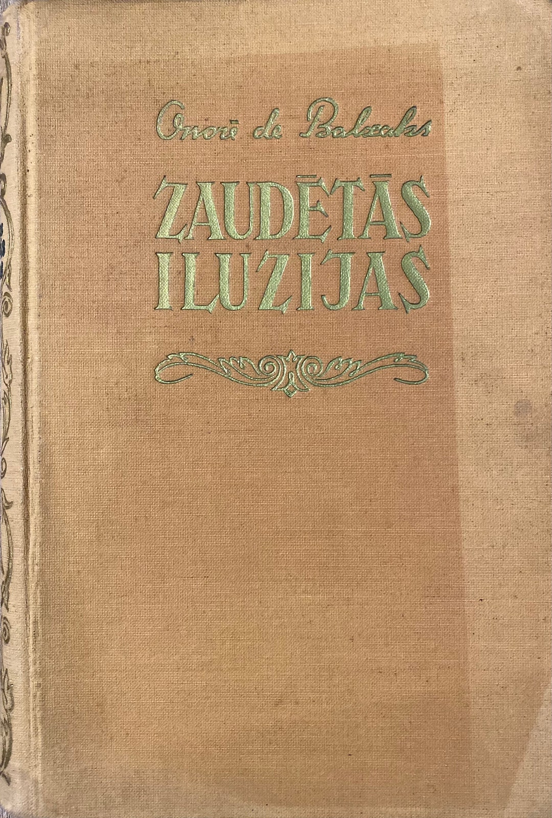 1956 Zaudētās Iluzijas Onorē De Balzaks Vintage Latvian Book Balzak - Etsy