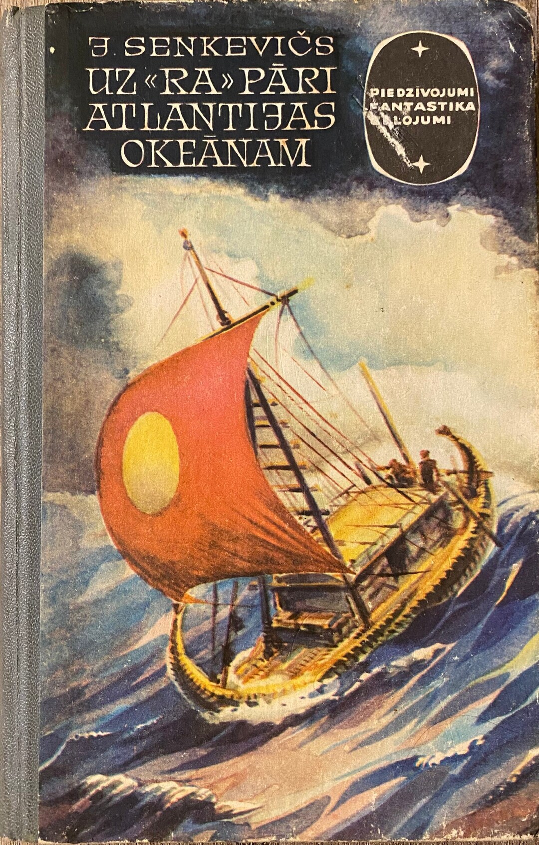 1976 Vintage Latvian Book Uz Ra Pāri Atlantijas Okeānam J.senkevičs - Etsy