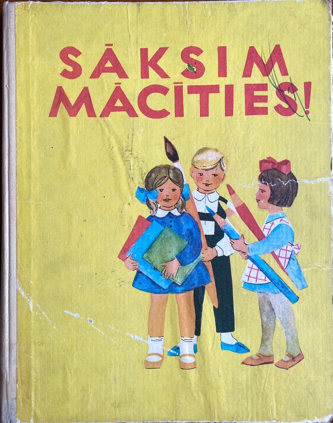 1975 Vintage Latvian Book Sāksim Mācīties! - Etsy