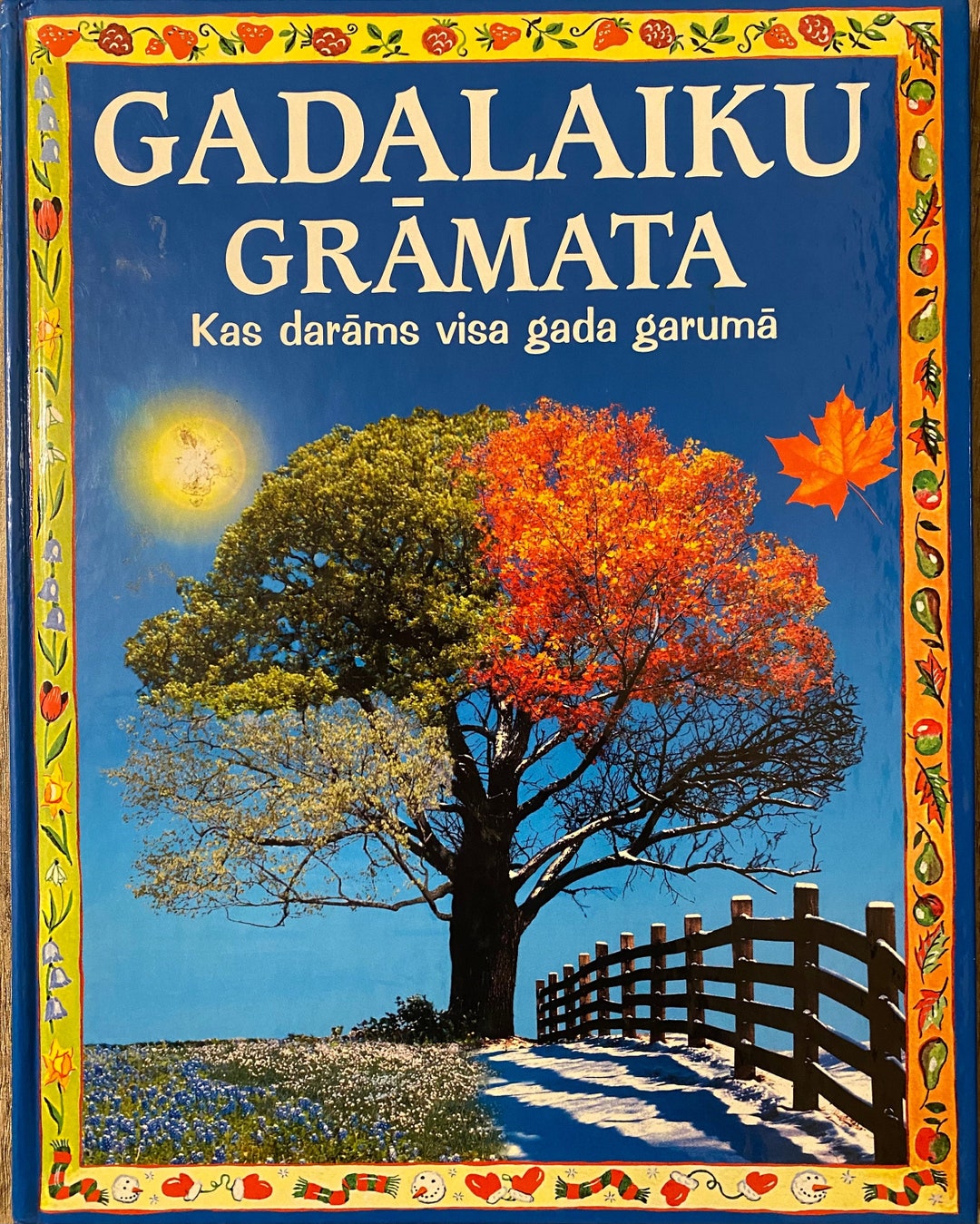 2001 Seasons Book Adults Children’s Book Vintage Latvian Book Gadalaiku ...