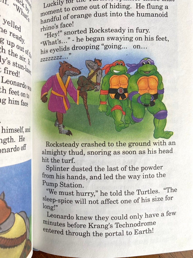 1990 Teenage Mutant Hero Turtles Return of the Technodrome Children’s ...