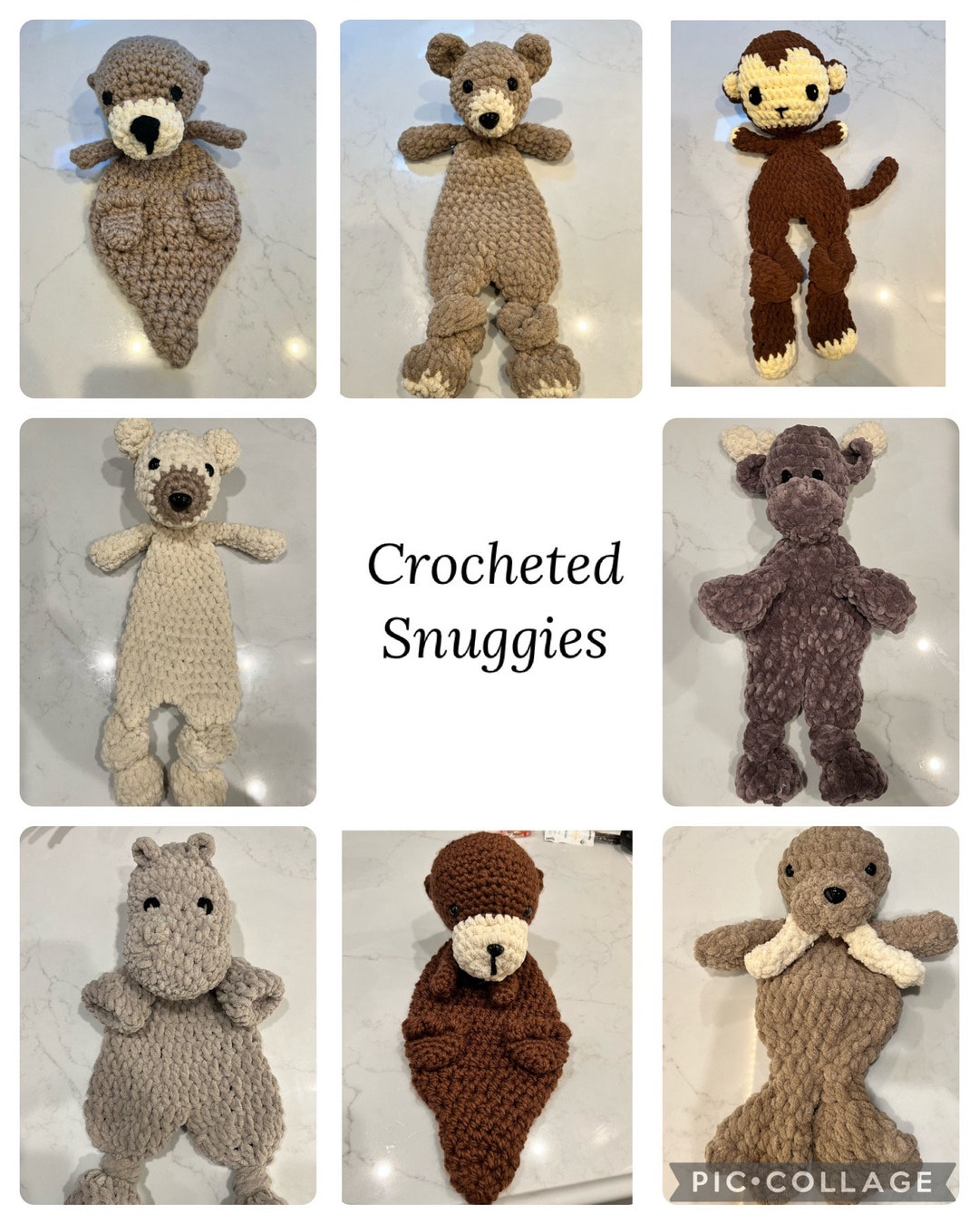 Crocheted Snuggie Animals - Etsy