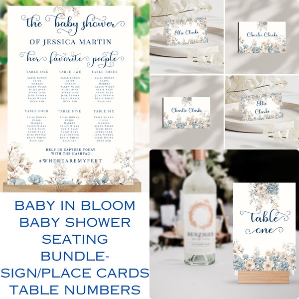 Baby in Bloom Table Chart - Etsy
