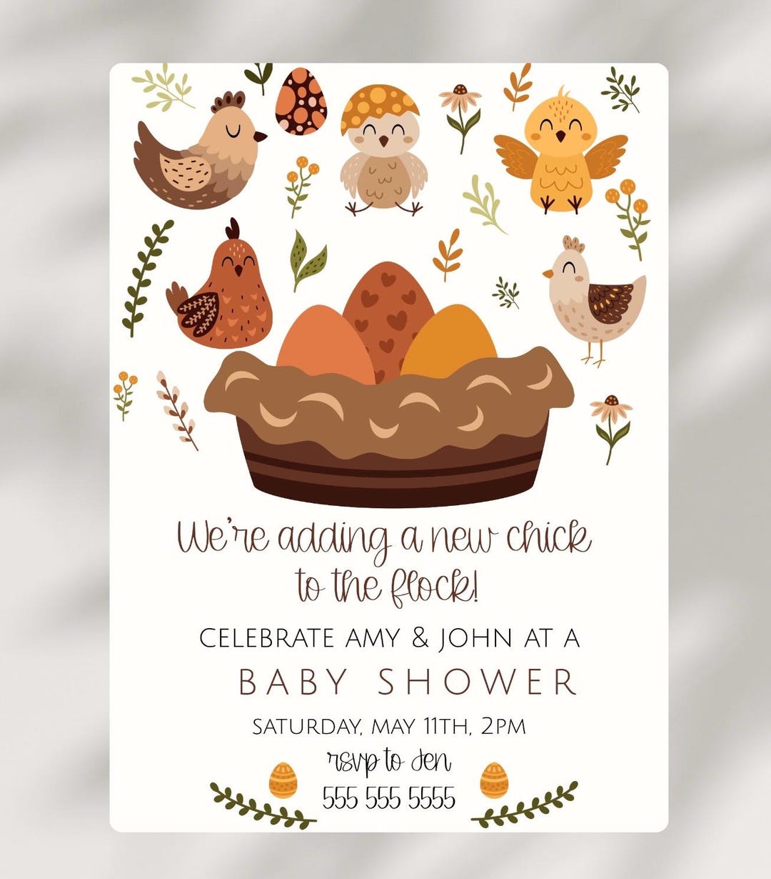 Chicken Baby Shower Invitation New Little Chick Baby Shower Theme About ...