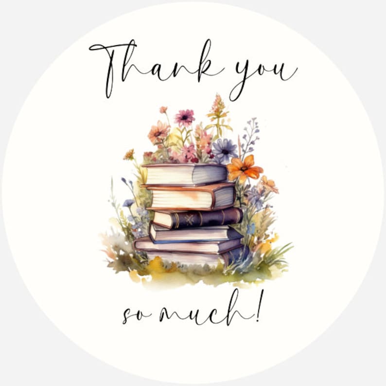 A New Chapter Book Theme Floral Bridal Shower Cupcake Toppers Storybook ...