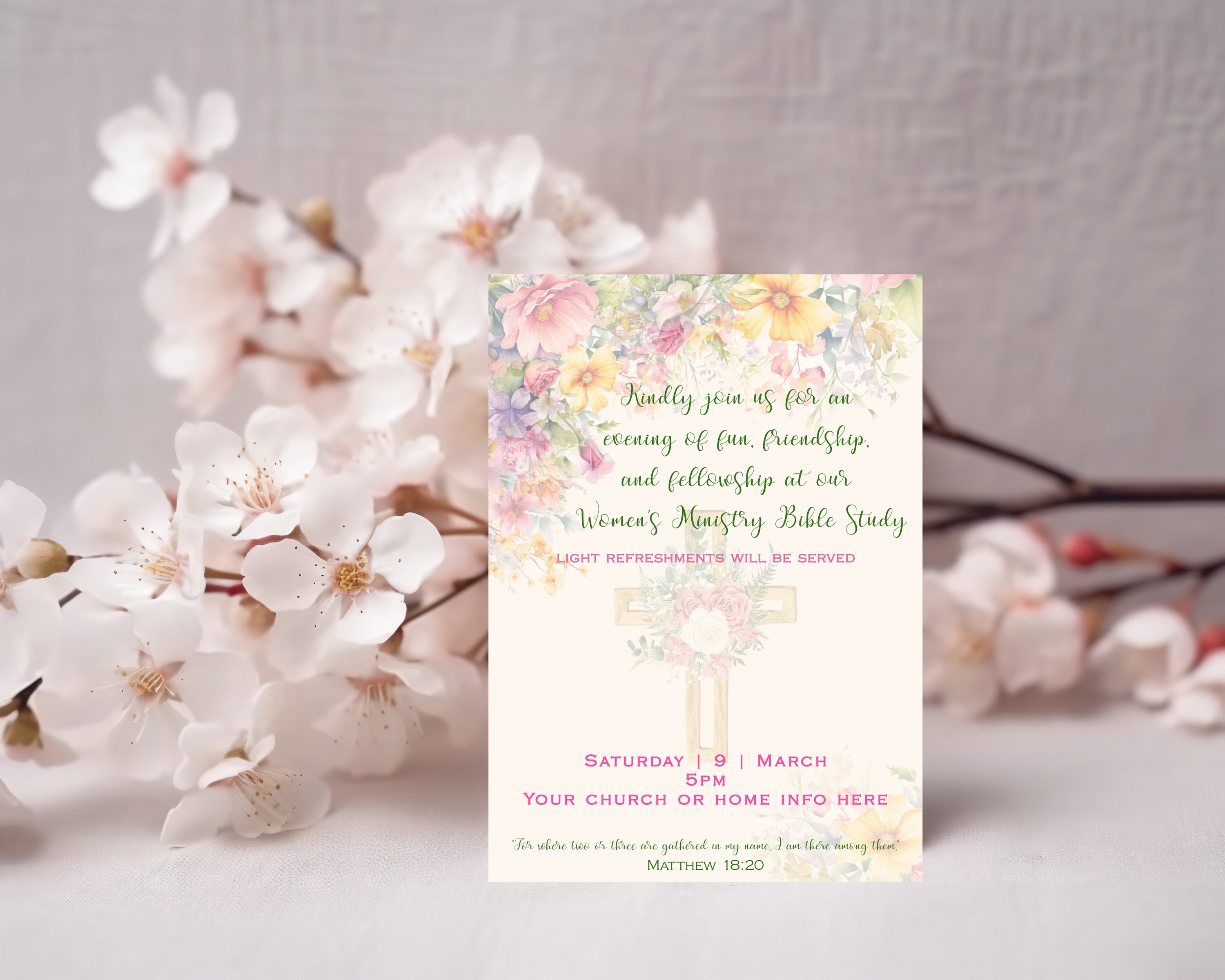 Women's Ministry Invite Women's Bible Study Invitation Bible Study for ...