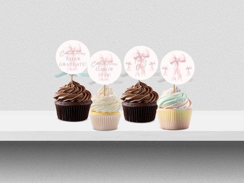 Coquette Graduation Pink Bow Welcome Sign Class of 2024 Pink Bow Grad ...