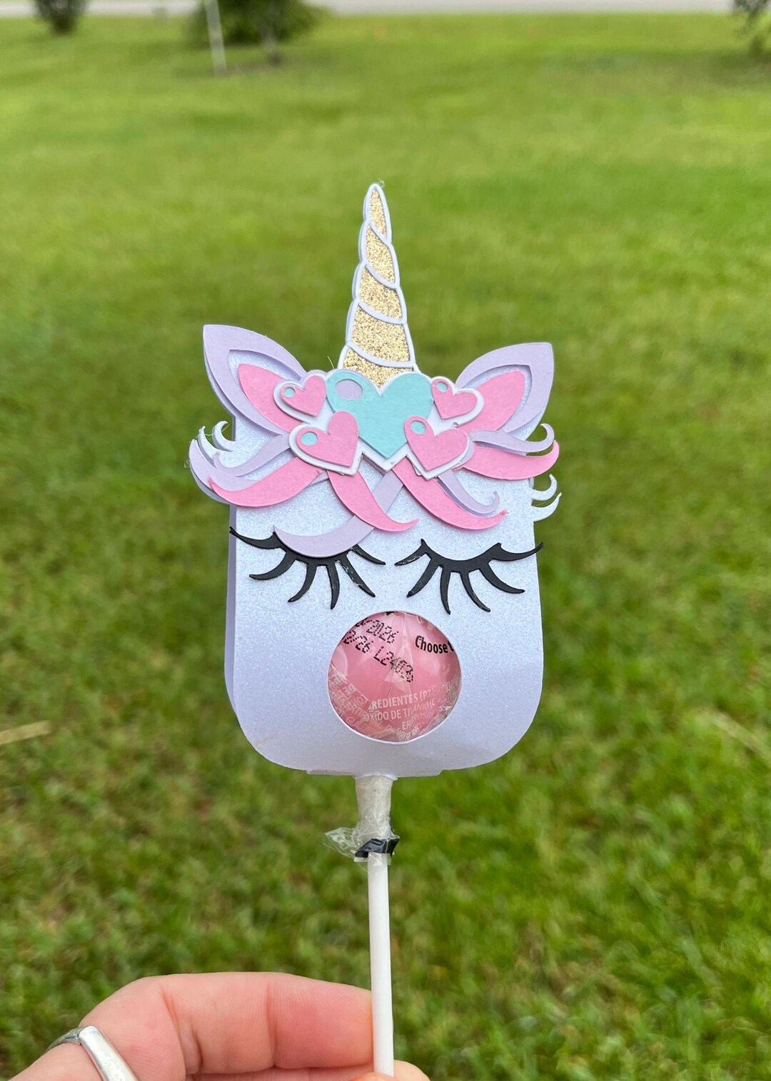 Magical Unicorn Birthday Party Favors Custom Lollipop Holder A Little ...