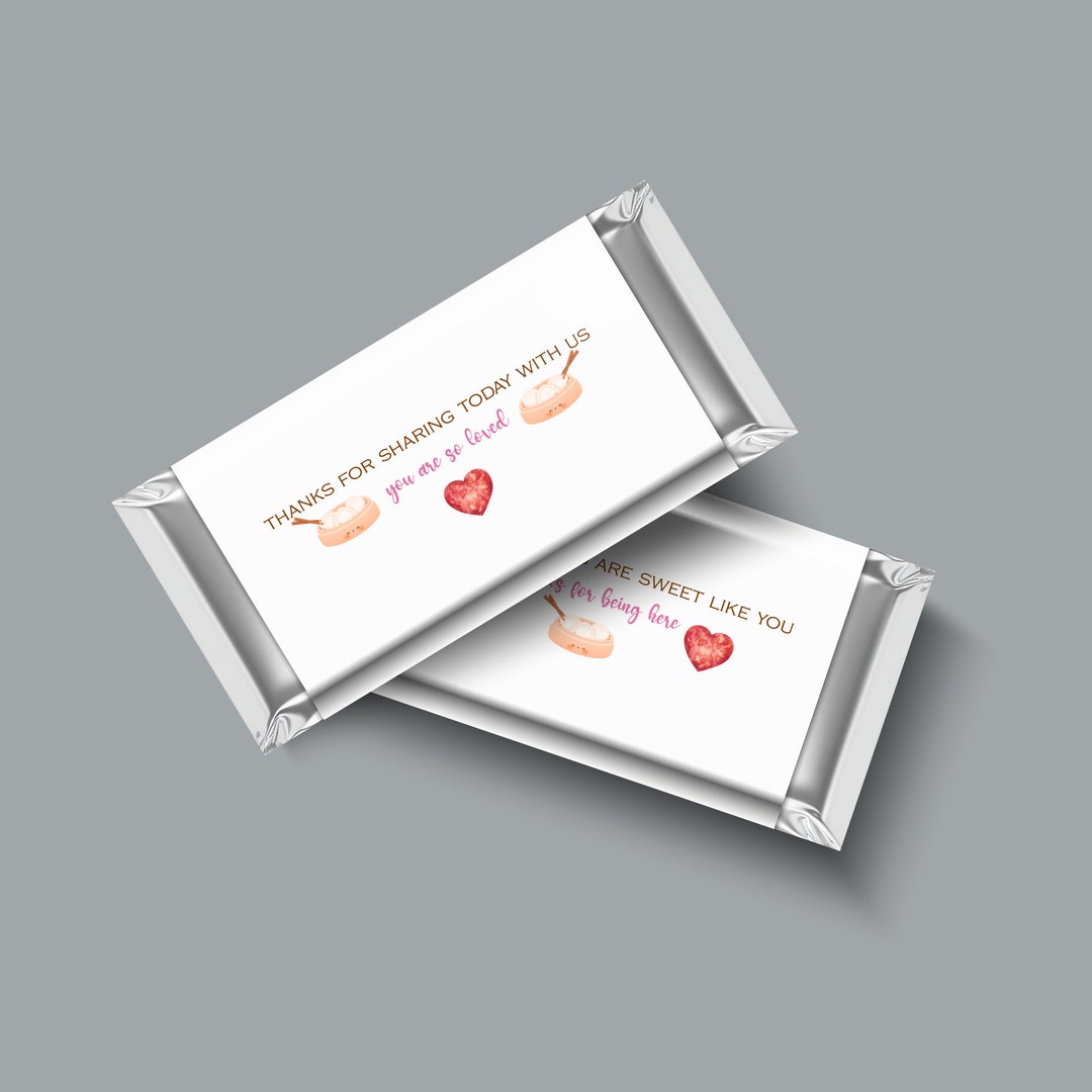 A Little Dumpling is on the Way Printable Chocolate Bar Label- Dim Sum ...